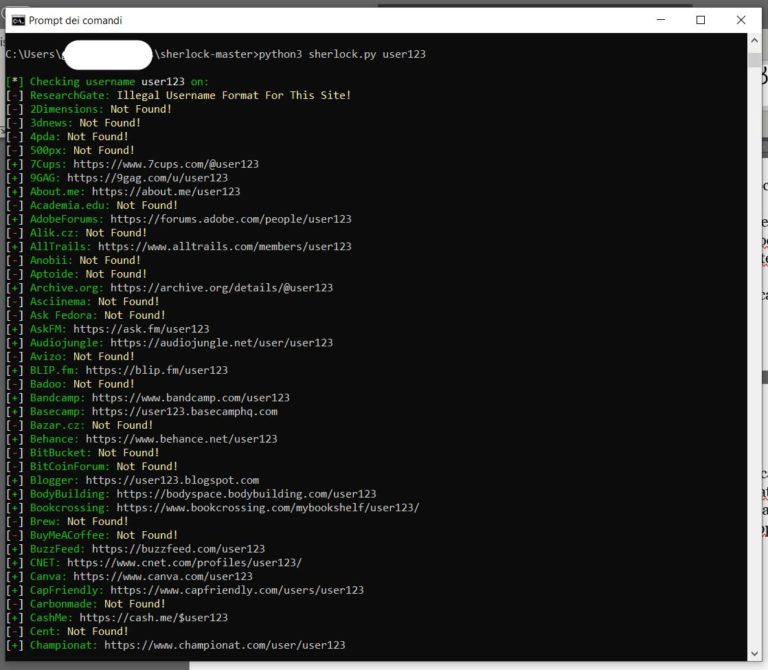 Sherlock, il tool OSINT per hacker: cos’è, a cosa serve e come viene ...