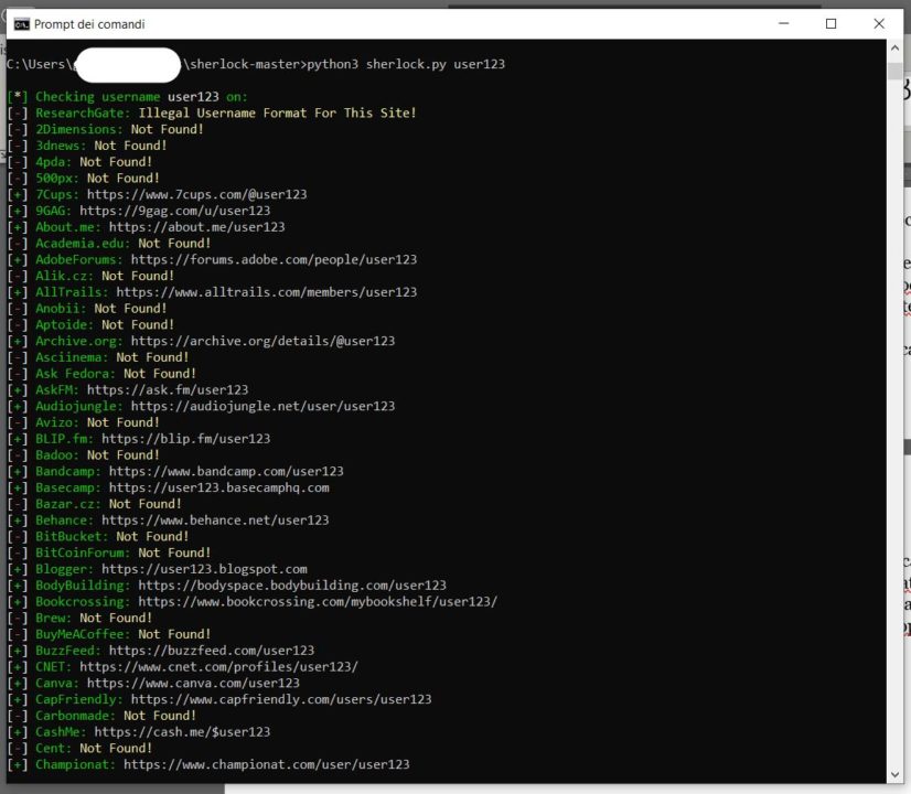 Sherlock, il tool OSINT per hacker: cos’è, a cosa serve e come viene ...
